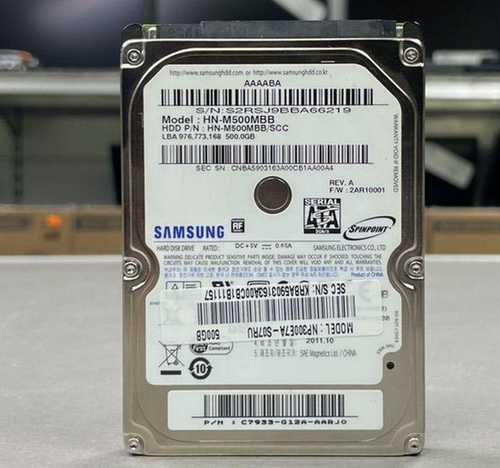 Samsung, 500Gb, 5400, HDD, SATA, 2.5"