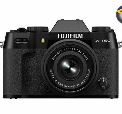 Фотоаппарат Fujifilm X-T50 Kit XC 15-45mm f/3.5-5. Новый