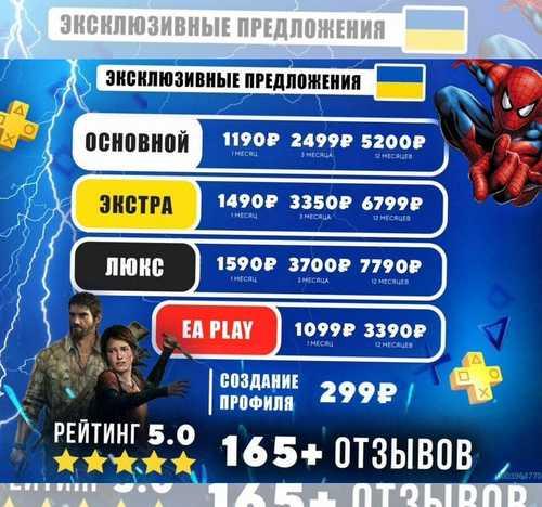 Подписка ps plus deluxe на русском (Арт.65439)