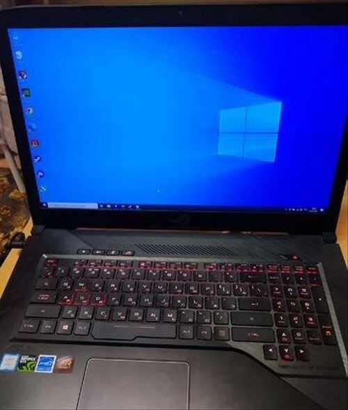 Ноутбук Asus Rog Strix i7-7700HQ/1060 6gb/17,3 IPS