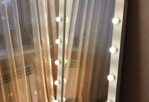 Зеркало в полный рост с лампочками