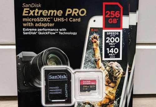 Карта памяти SanDisk microsdxc 256GB Extreme Pro