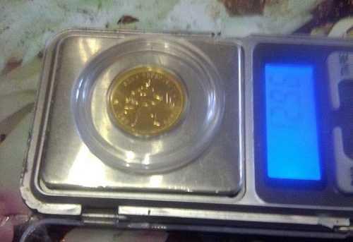 Золотой червонец сеятель, 999, 7,78 грамма, Анц
