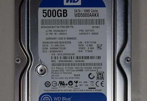 500 гб Жесткий диск "HDD" WD Blue