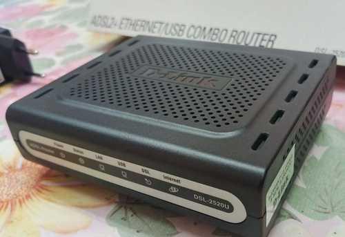 Adsl2+ модем D-Link Dsl-2520u