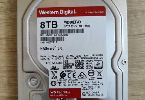 WD Red Plus WD80efax, 8тб, SATA III, с гарантией