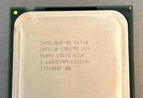 Процессор Intel core 2Duo E6750