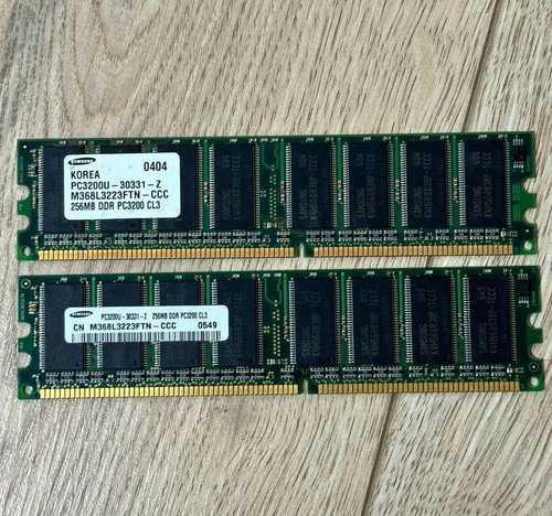 Оперативная память Samsung DDR 512MB, рабочая