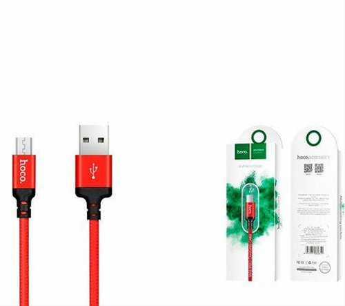 Кабель USB - microusb hoco X14 2,4A