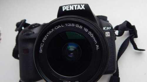 Зеркальный фотоаппарат Pentax K20D с объективом