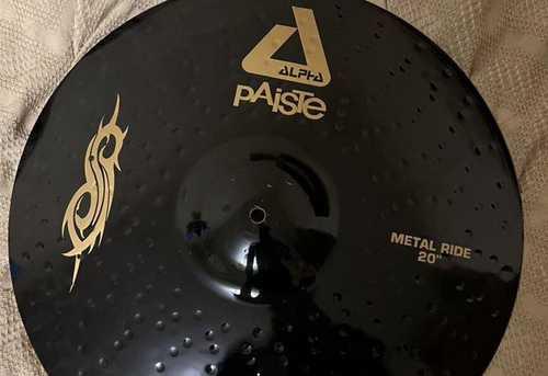 Тарелка Paiste 20" Black Alpha metal ride 20