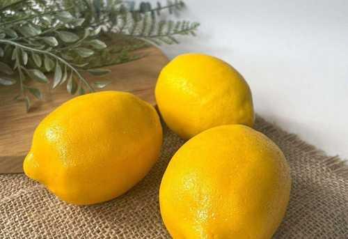 Лимоны крупные, реалистичные, Фрукты декоративные