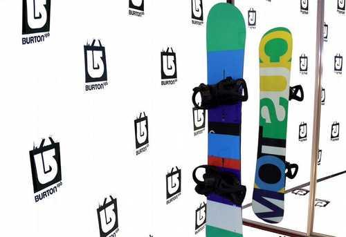 Комплект Burton Custom 166W 10/11 +Cartel EST L