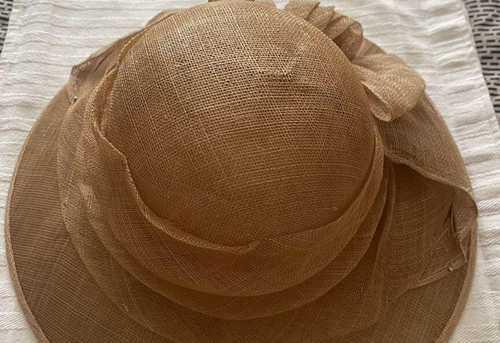 Шляпа женская соломенная