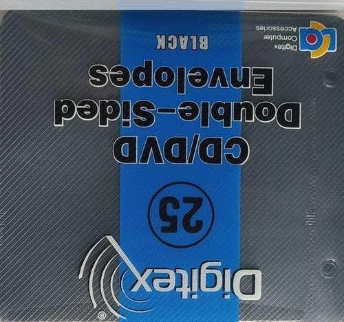 Конверты Digittex 25 для переноски CD/DVD