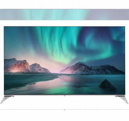 Телевизор qled Hyundai 65" H-LED65QBU7500 Android TV Frameless черный 4K Ultra HD 60Hz DVB-T DVB-T2