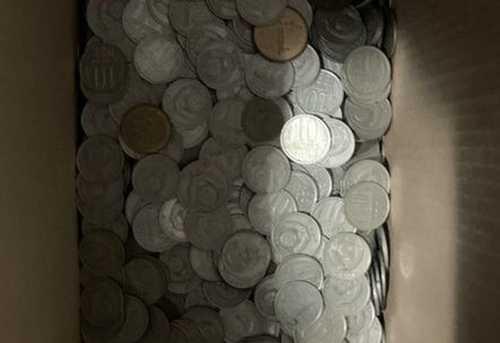 Огромный лот монет СССР 4,5кг