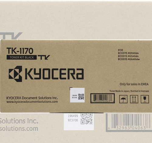 Kyocera TK-1170 тонер-картридж черный (стартовый