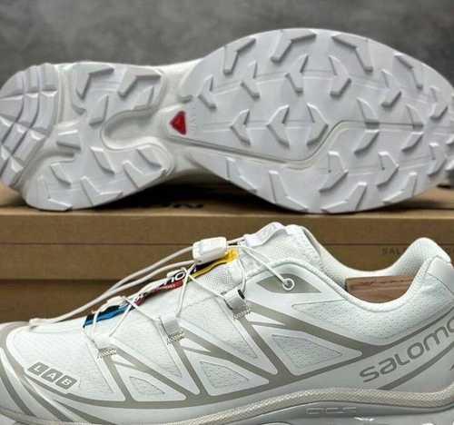 Кроссовки salomon xt 6 lab белые