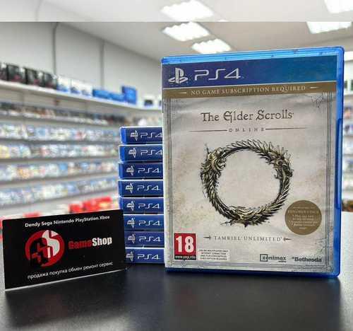 Диск The Elder Scrolls Online PS4 Б/у