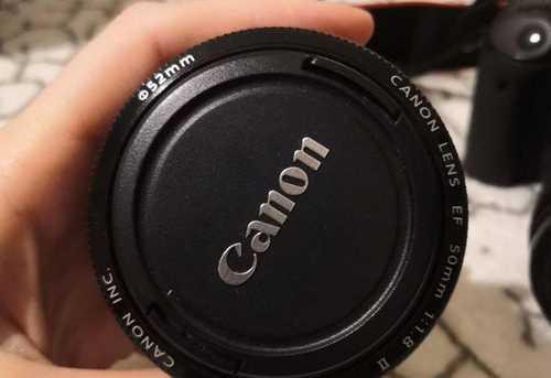 Объектив canon lens ef 50mm 1.8 ii