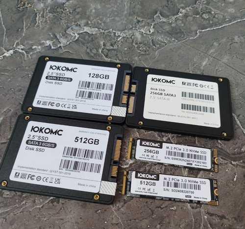 Новые SSD SATA/ SSD M2 nvme/128gb/256gb/512 gb