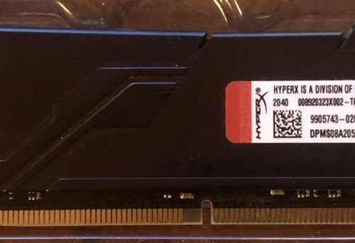 Модуль памяти Kingston HyperX Fury 16 Гб DDR4 3000