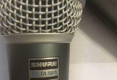 Микрофон Shure beta 58a made in Mexico