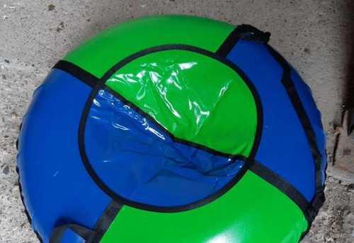 Тюбинги (ватрушки для катания) зелён-син 110 см