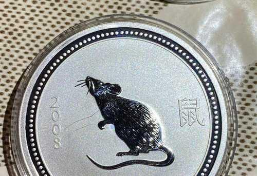 Крыса. Лунный календарь. Серебро 1д 2007 года