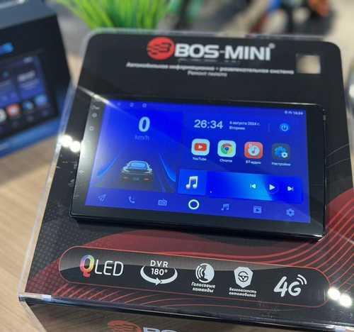 Магнитола Android Bos Mini Q5 9 дюймов 4 64 GB Car