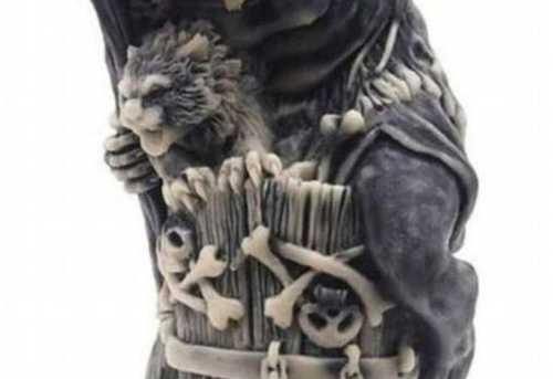 Статуэтка Баба Яга с тигром, мрамор, 11 см, новая
