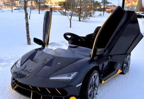 Детский электромобиль lamborghini black