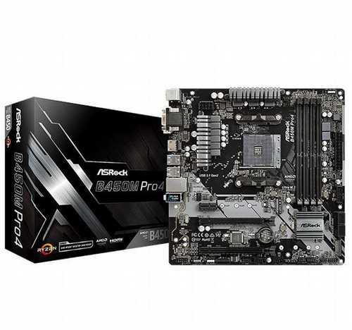 Материнская плата AsRock b450 pro4