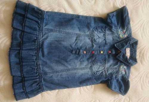 Платье джинсовое для девочки р. 116