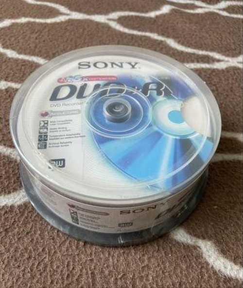 DVD R диски Sony 25 шт Болванка