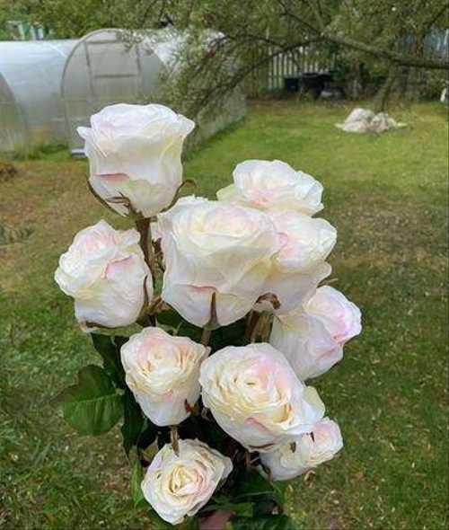 Искусственные цветы розы 56 см