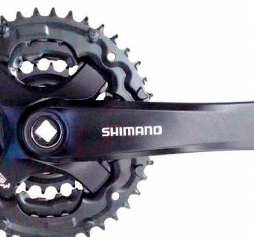 Система шатунов Shimano TY501, 175 мм, Кв, 42/34/24, без защ, с болтами, б/уп