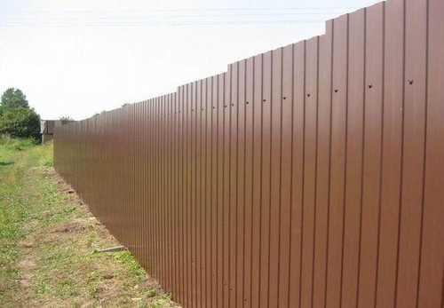 Забор профилированный лист