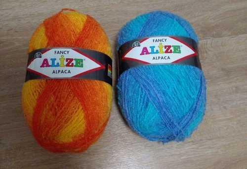 Пряжа для вязания (fancy alize alpaca )