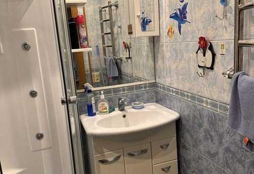 Тумба с раковиной для ванной зеркало шкаф