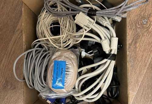 Коробка разных проводов/кабелей