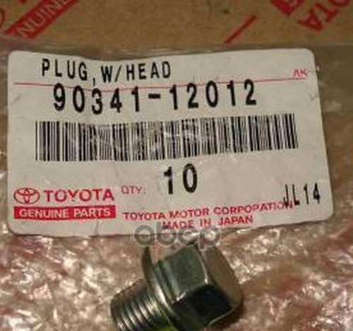 Болт С шестигранной головкой 90341-12012 toyota