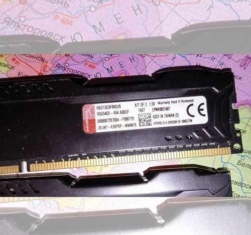 Оперативная память ddr3 2шт по 4гб 1600