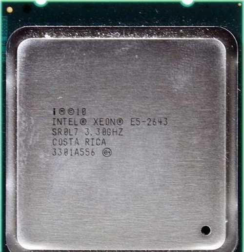 Процессор Intel Xeon E5-2643 4/8x3.3GHz (Boost 3.5