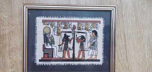 Папирус из египта рамка картина