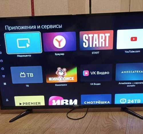 Телевизор Novex 39 дюймов 100 см SMART TV Wi-Fi HD