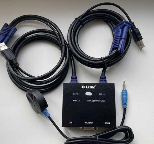 Переключатель мониторов D-Link KVM-221 C1A