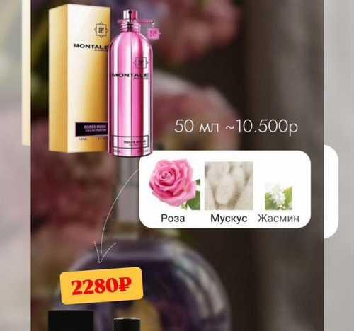 Духи montale roses musk