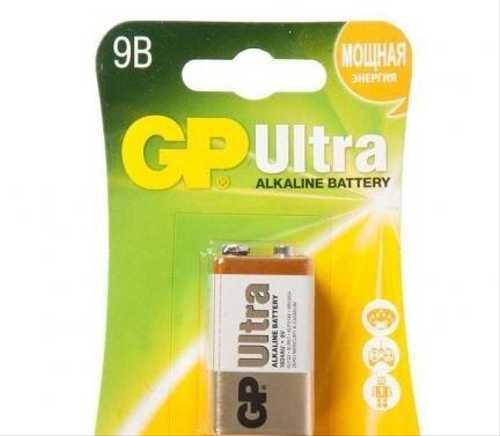 Батарейка GP Ultra Alkaline 9V, крона 6LR61, 1 шт